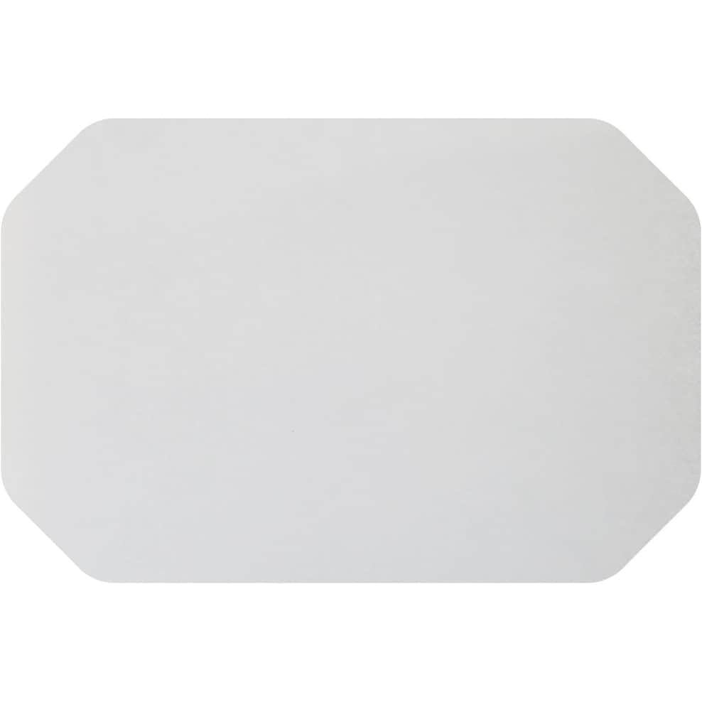 Clear Acrylic Placemat Set of 2 Rectangle Plastic | Diamond Home USA
