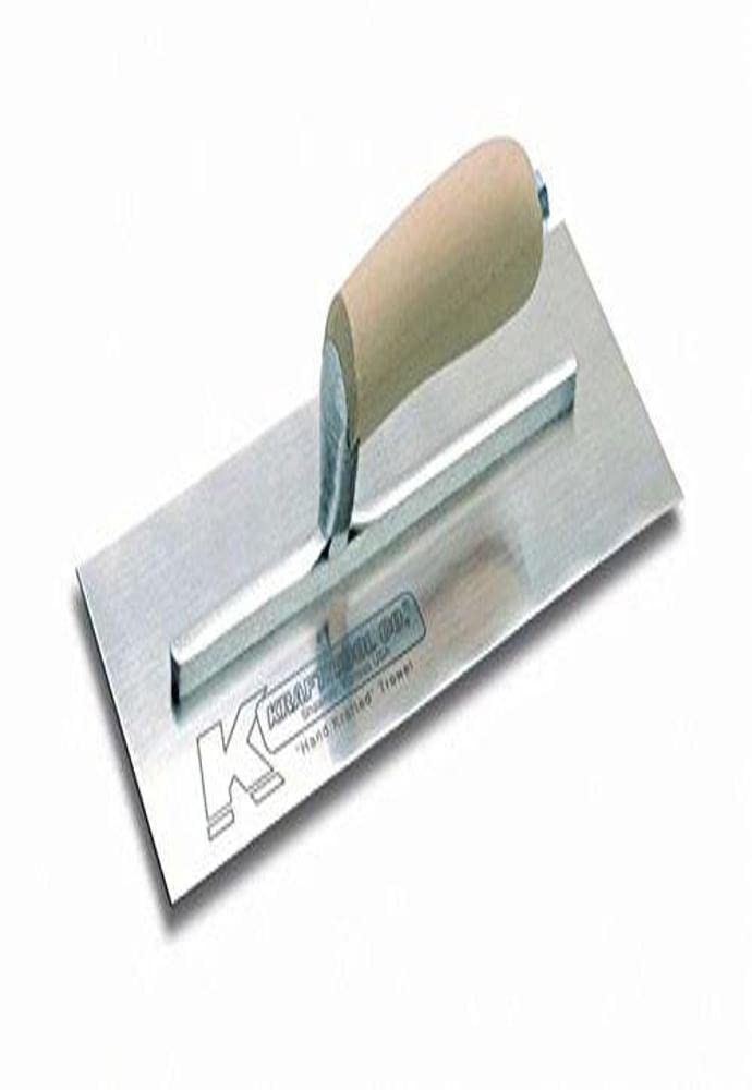 Kraft Tool PL568 Swedish Stainless Steel Plaster Trowel with Wood ...