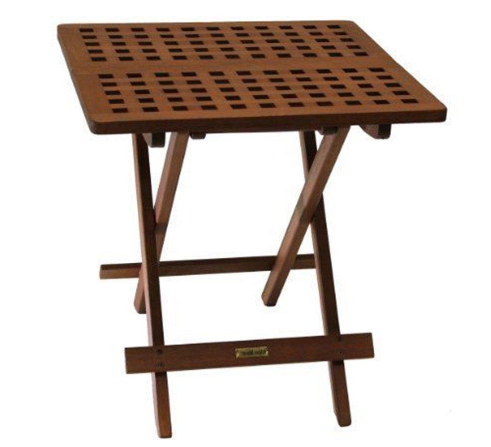 New Expanding Tray Table Eucalyptus Folding Side Table Fully Assembled ...