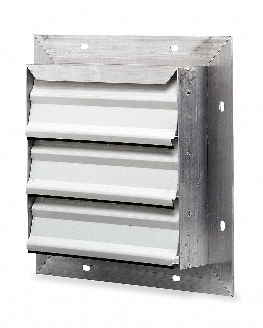20" Backdraft Damper/Wall Shutter 20-1/2" x 20-1/2" Opening Required ...