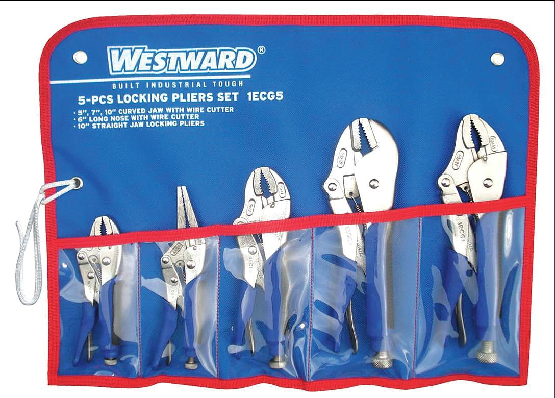 Locking Pliers Set 5 6 7 10 10 in 5 Pc | Diamond Home USA