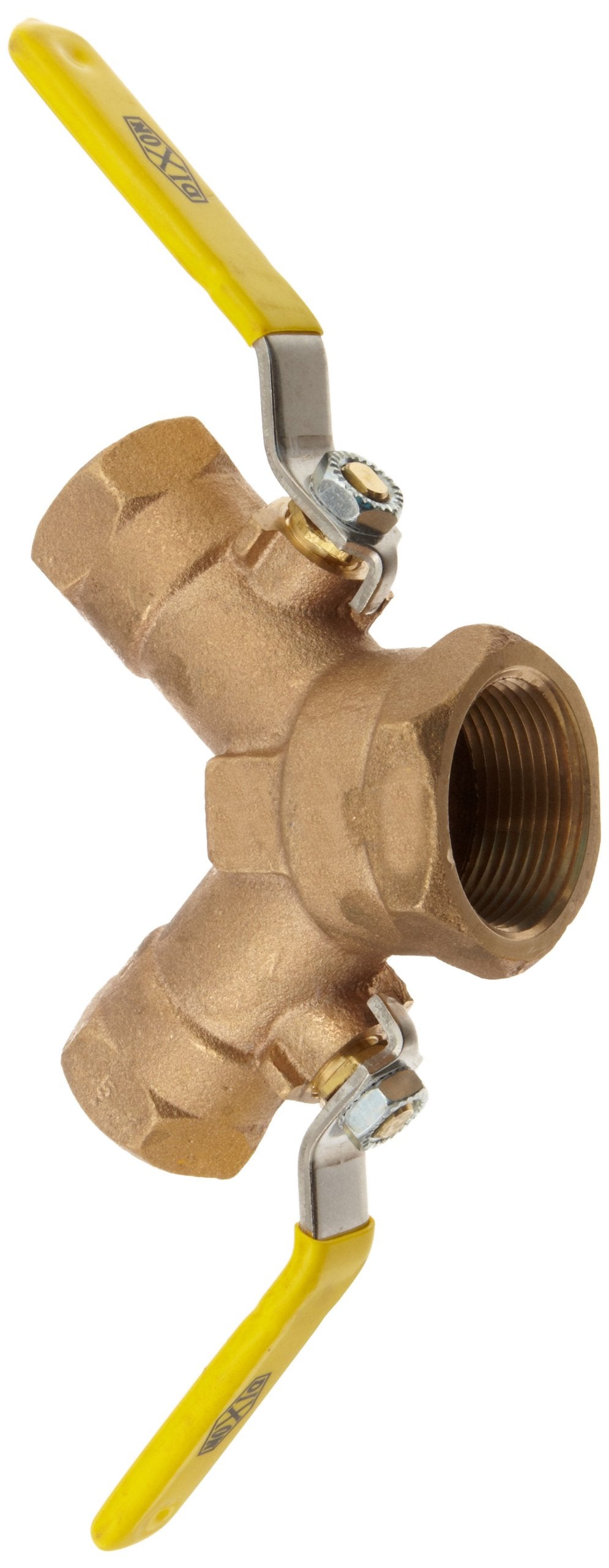 Dixon BBV125DWV Brass Vented Dual Y Valve 1-1/4" NPT ale Inlet x 3/4 ...