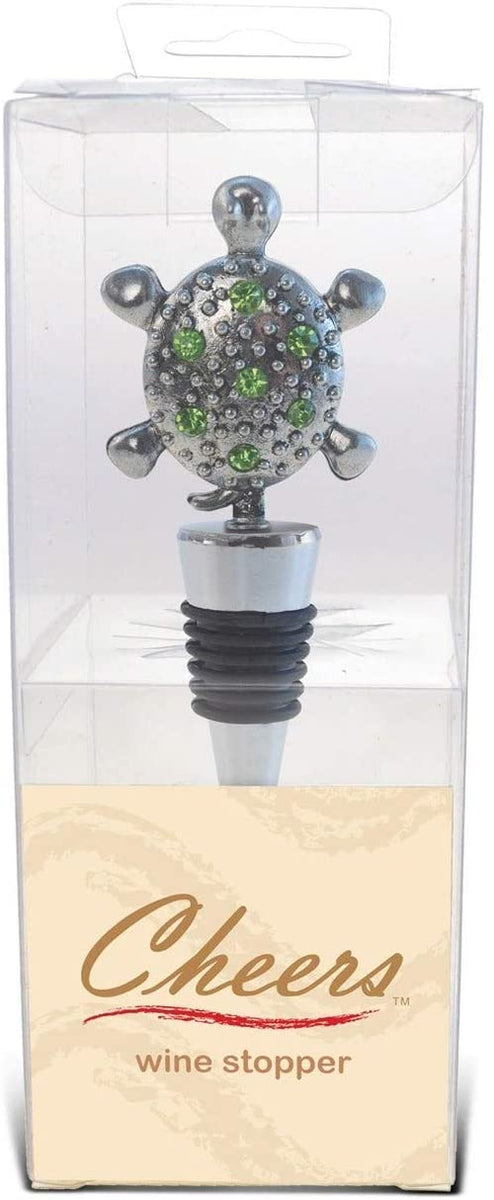UKN Metal Sea Turtle Wine Stopper Color 1 Piece – Diamond Home USA