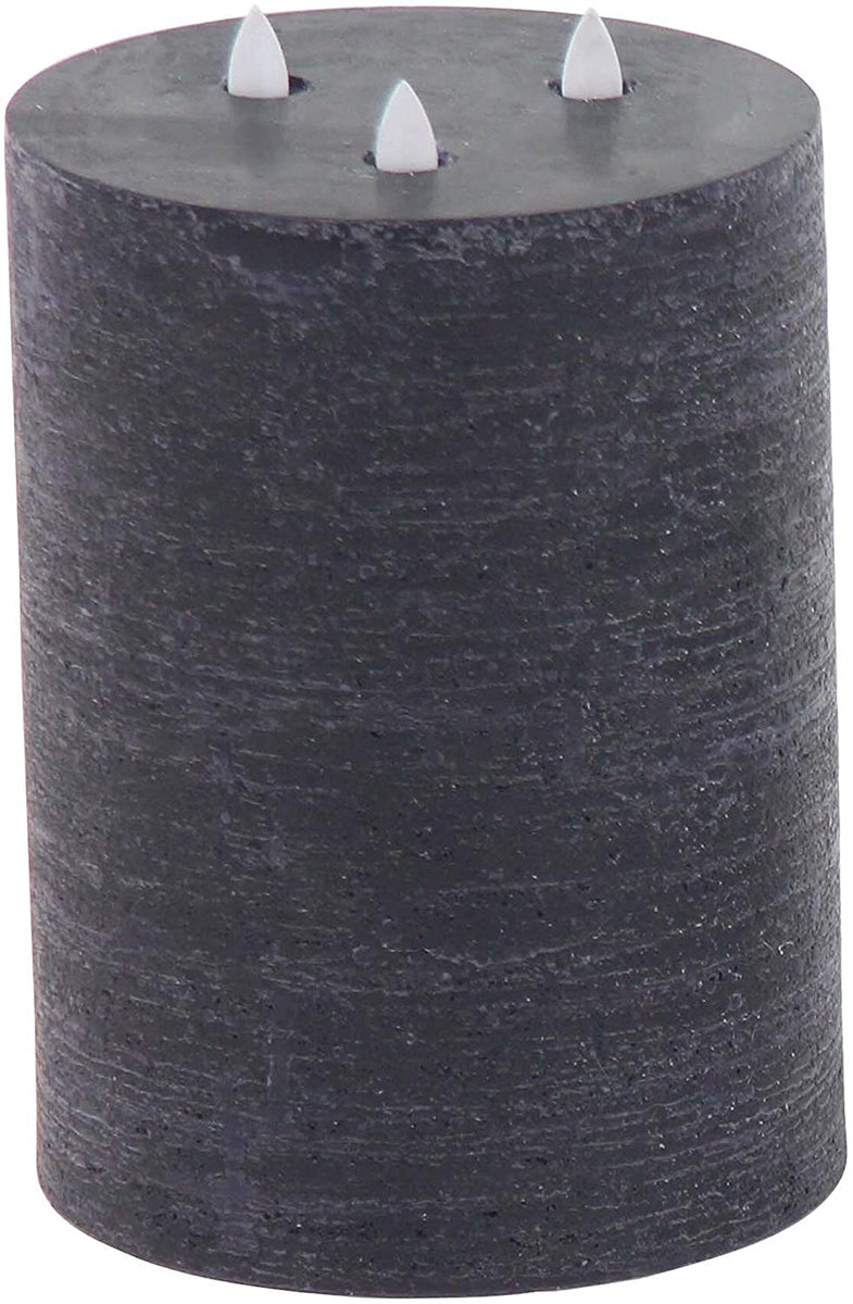 Modern Black Led Candles (Set 3) Contemporary Wax | Diamond Home USA